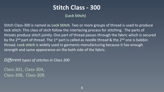 Textile & garments (2) -Different types of Stitches | PPTX