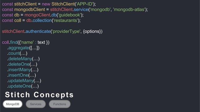MongoDB Stitch Introduction | PPT