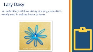 EPP- Basic Stitches | PPTX