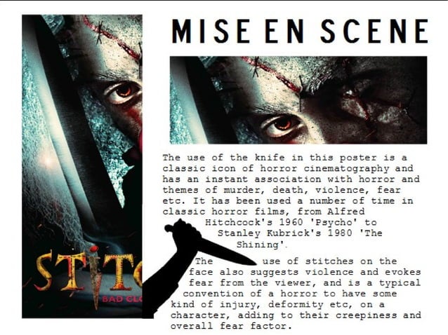 Stitches poster analysis print screens | ODP