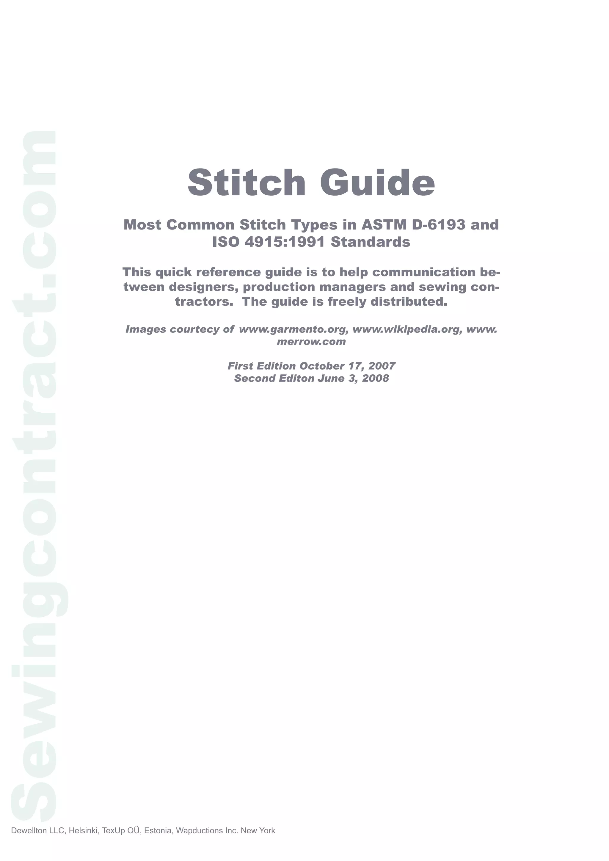 Stitch Classification | PDF