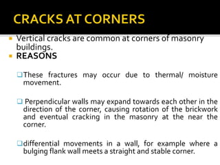 Stitching of wall corners and use of tie rods | PPTX
