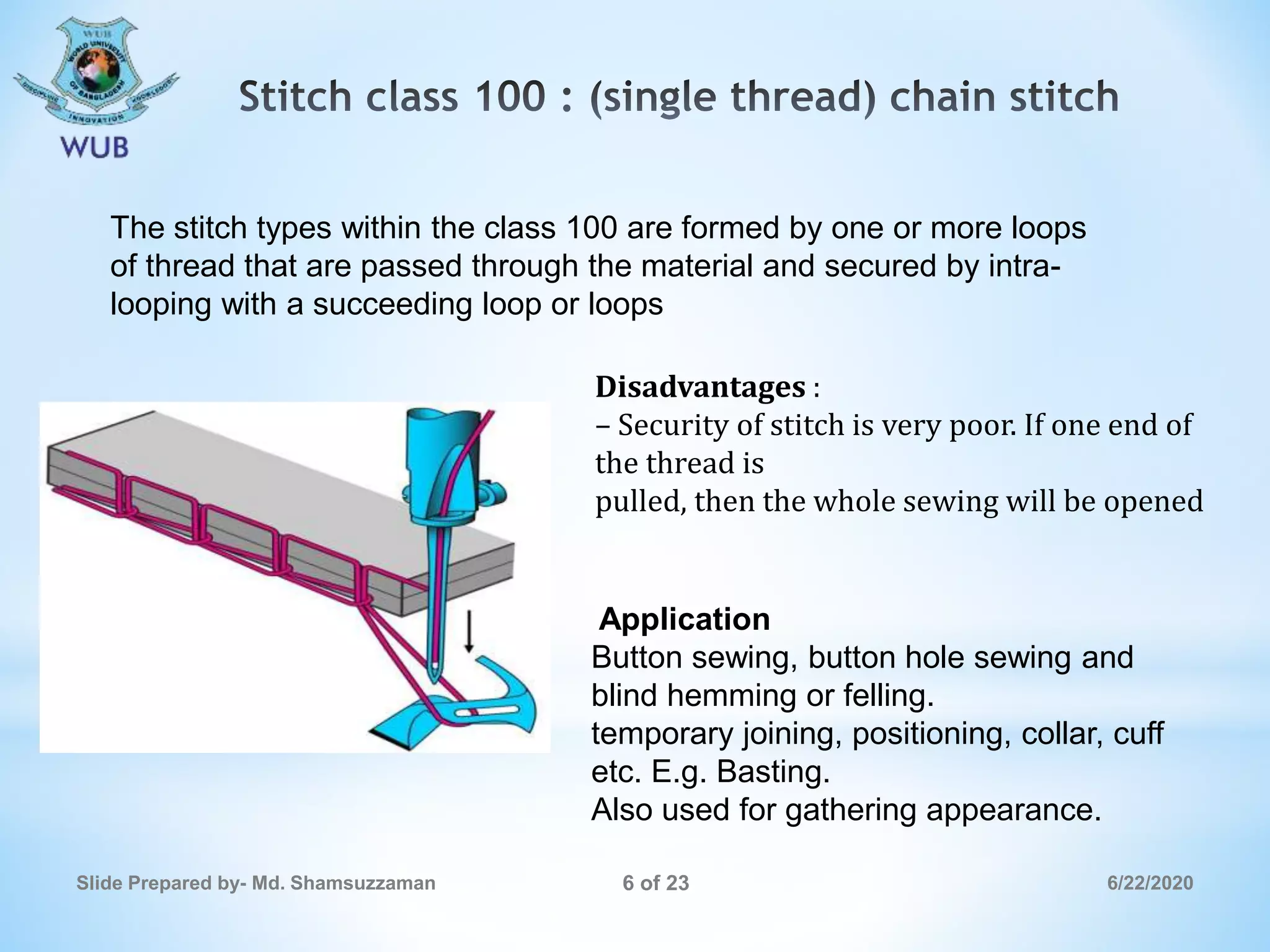 Stitch and it's classification (part 1) | PPTX
