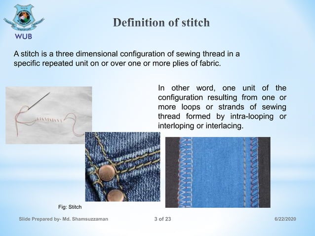 Stitch and it's classification (part 1) | PPTX