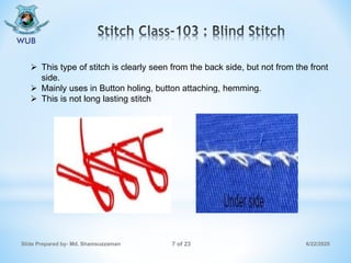 Stitch and it's classification (part 1) | PPTX