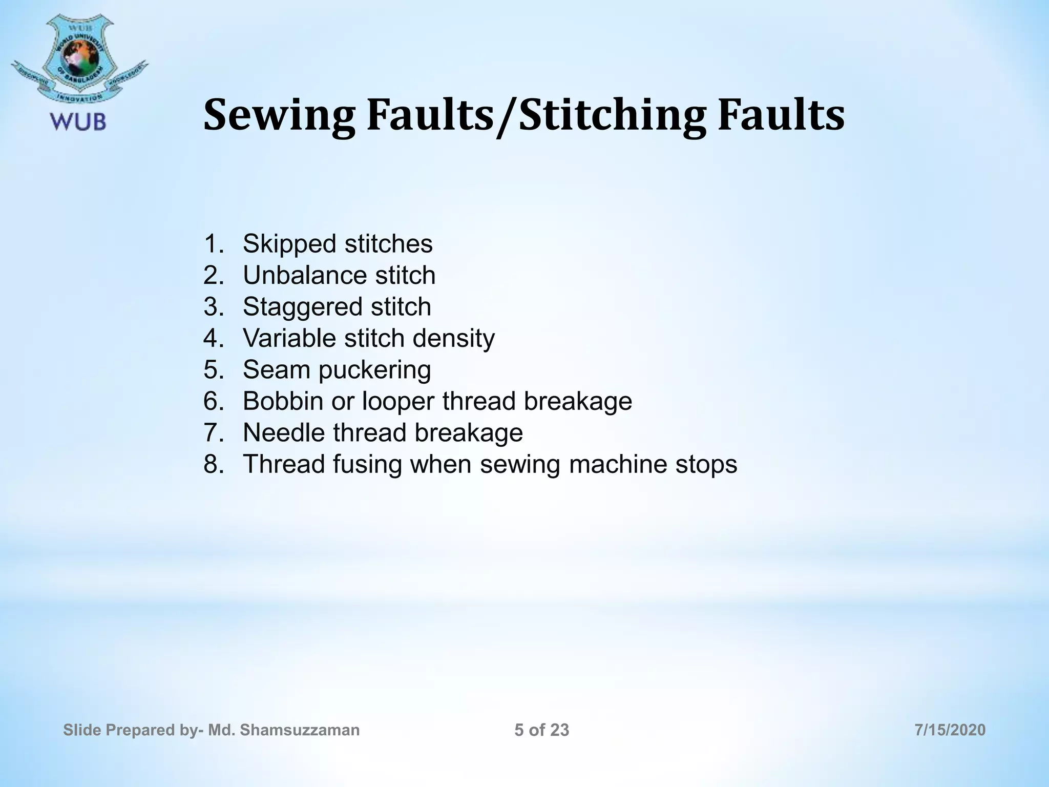 Stitch (part 2) | PPTX