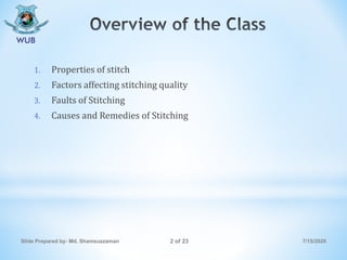 Stitch (part 2) | PPTX