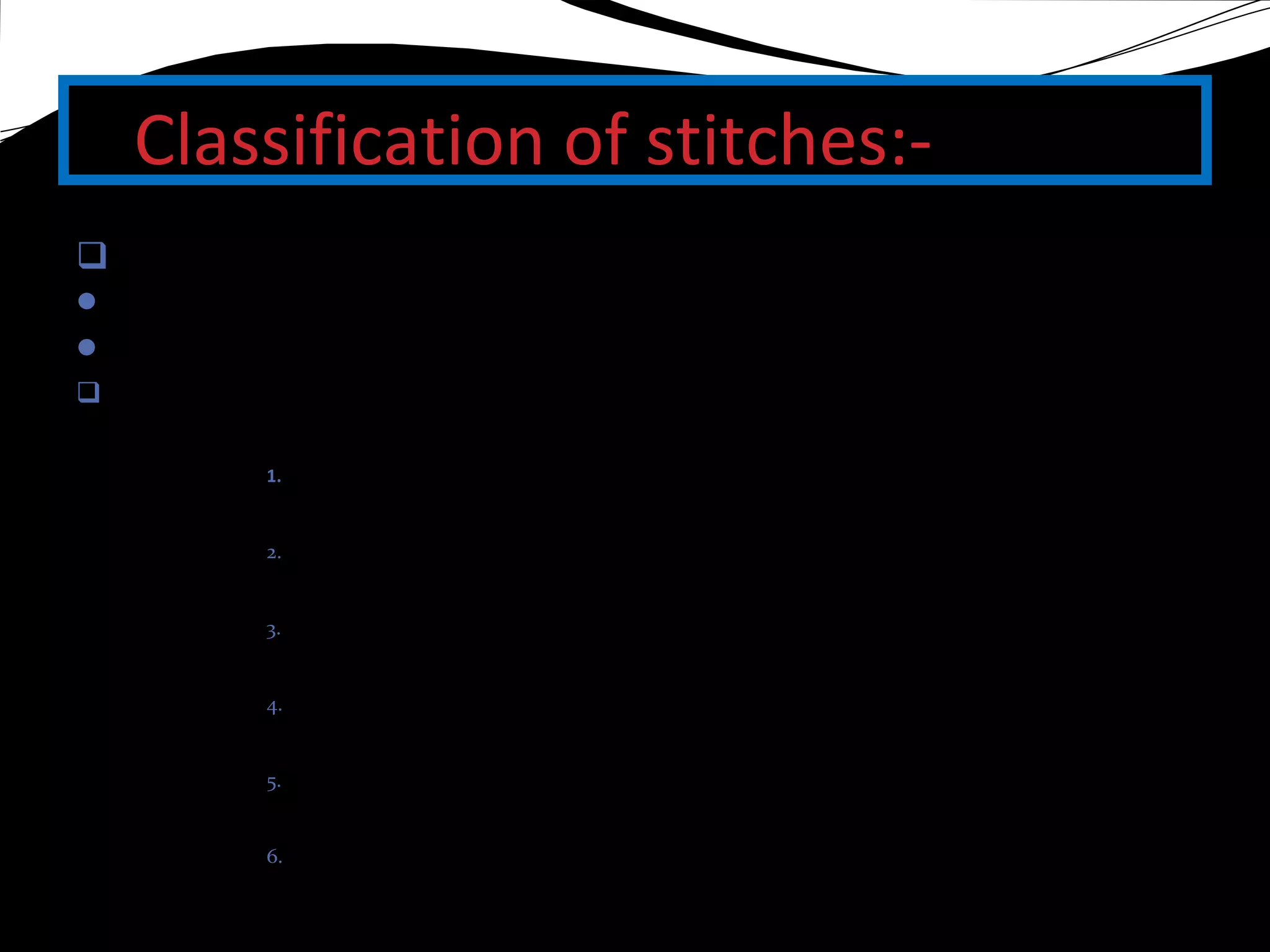 Stitch, seam ppt | PPT