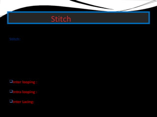 Stitch, seam ppt | PPT