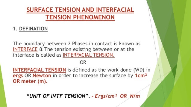 Surface and Interfacial Phenomenon | PPTX | Chemistry | Science