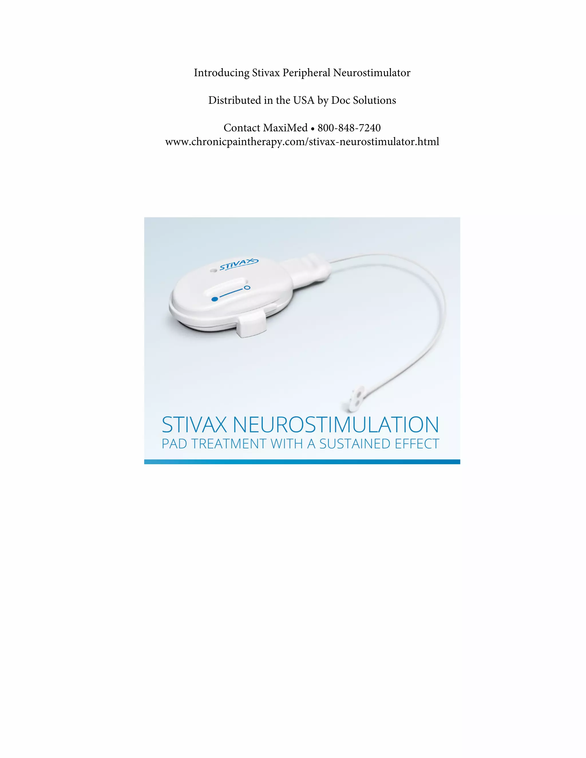 Stivax neurostimulator and fda powerpoint | PDF
