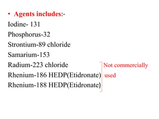 Unsealed radionuclides | PPTX