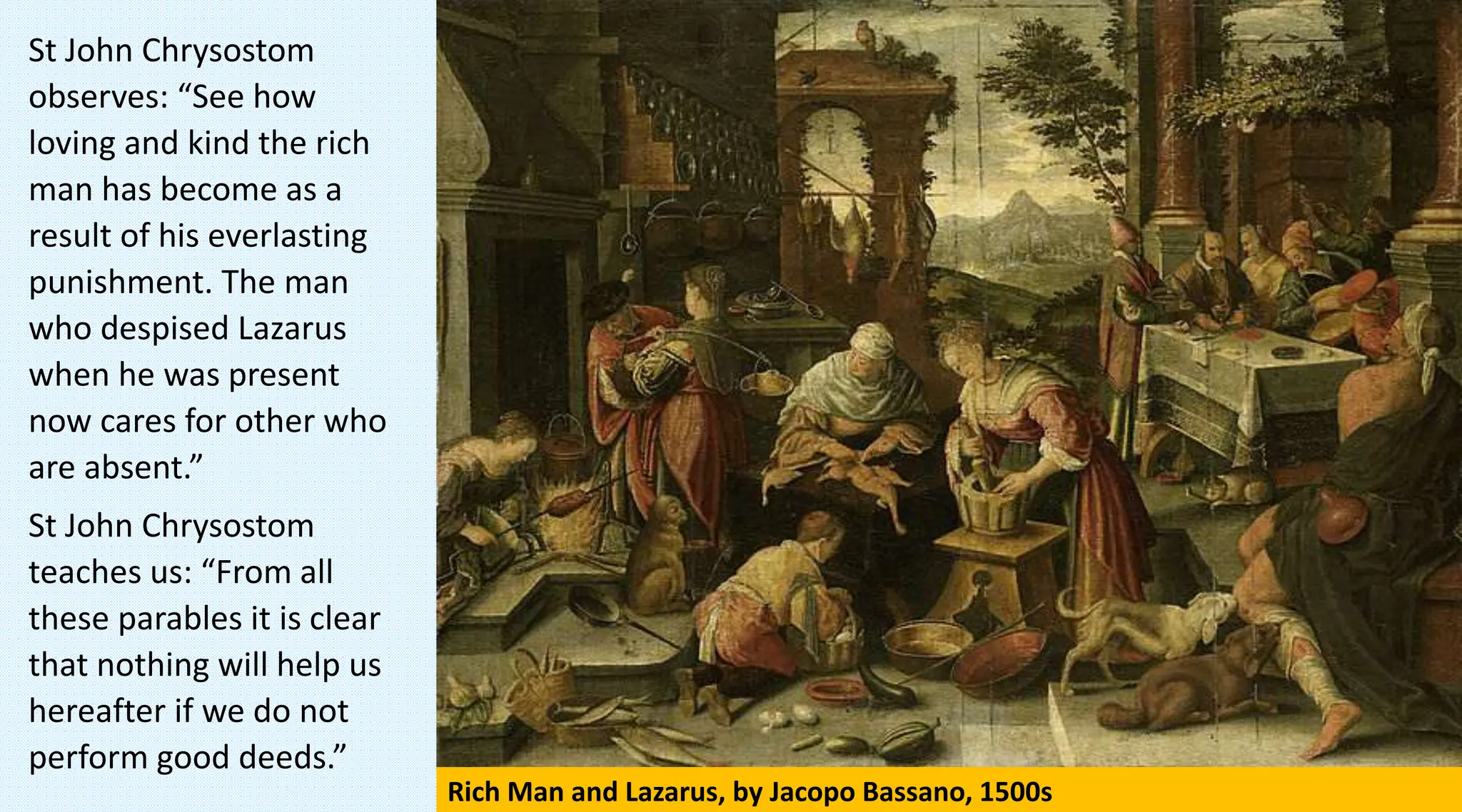 St John Chrysostom: Lazarus and the Rich Man: When Are the Poor ...
