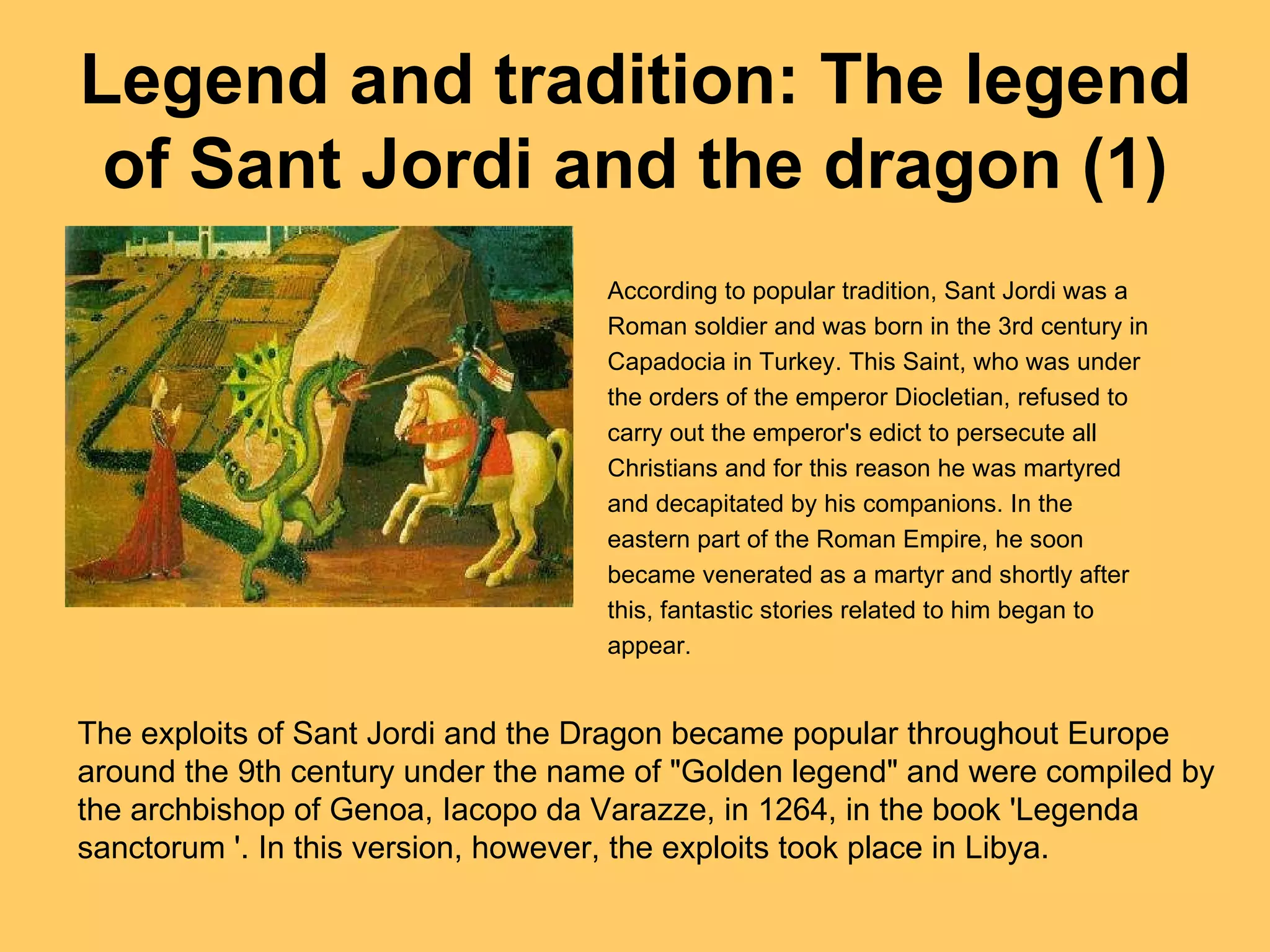 St Jordi (23 d'abril) | PPT