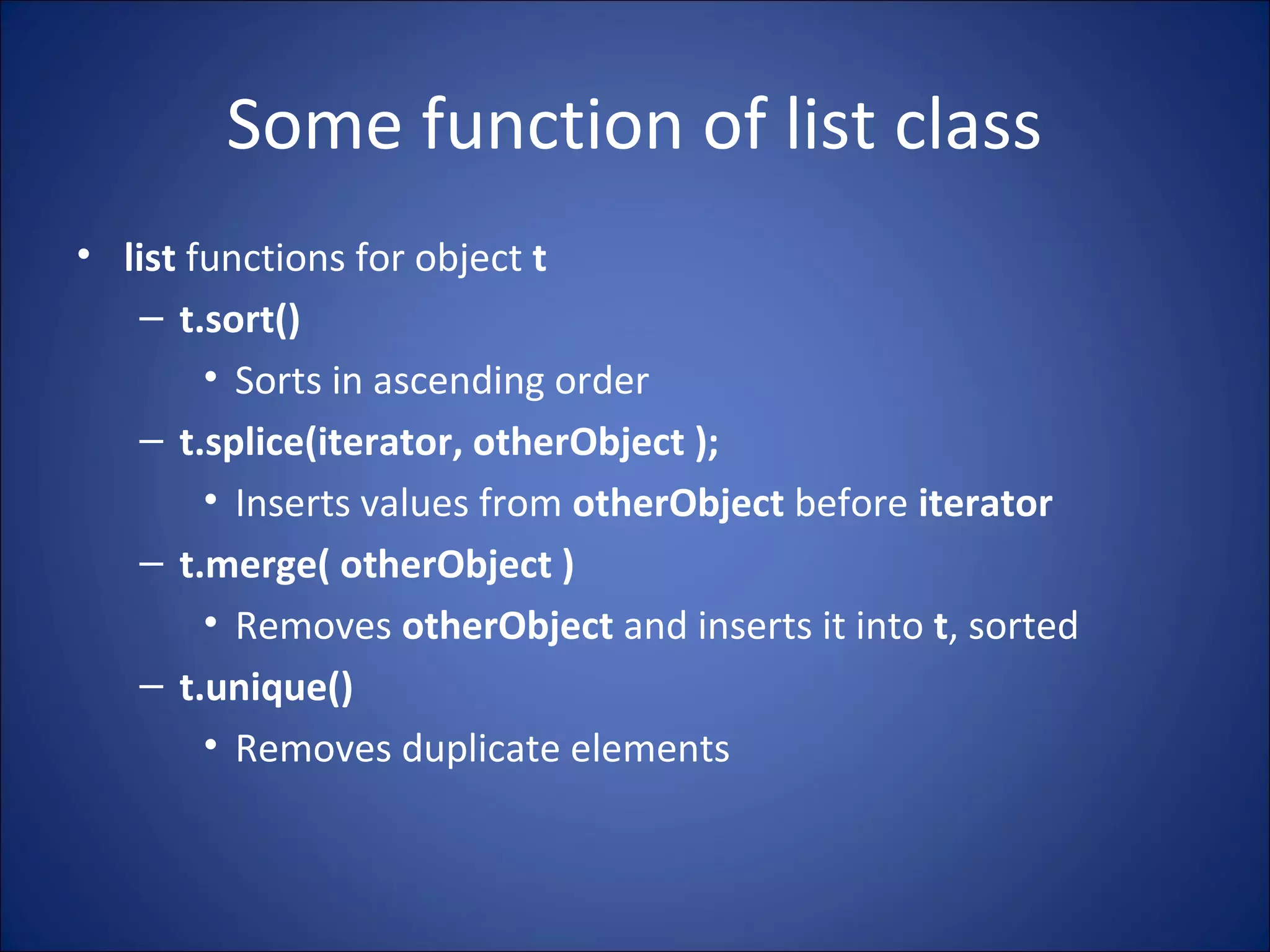 Standard Template Library Stl In C Ppt