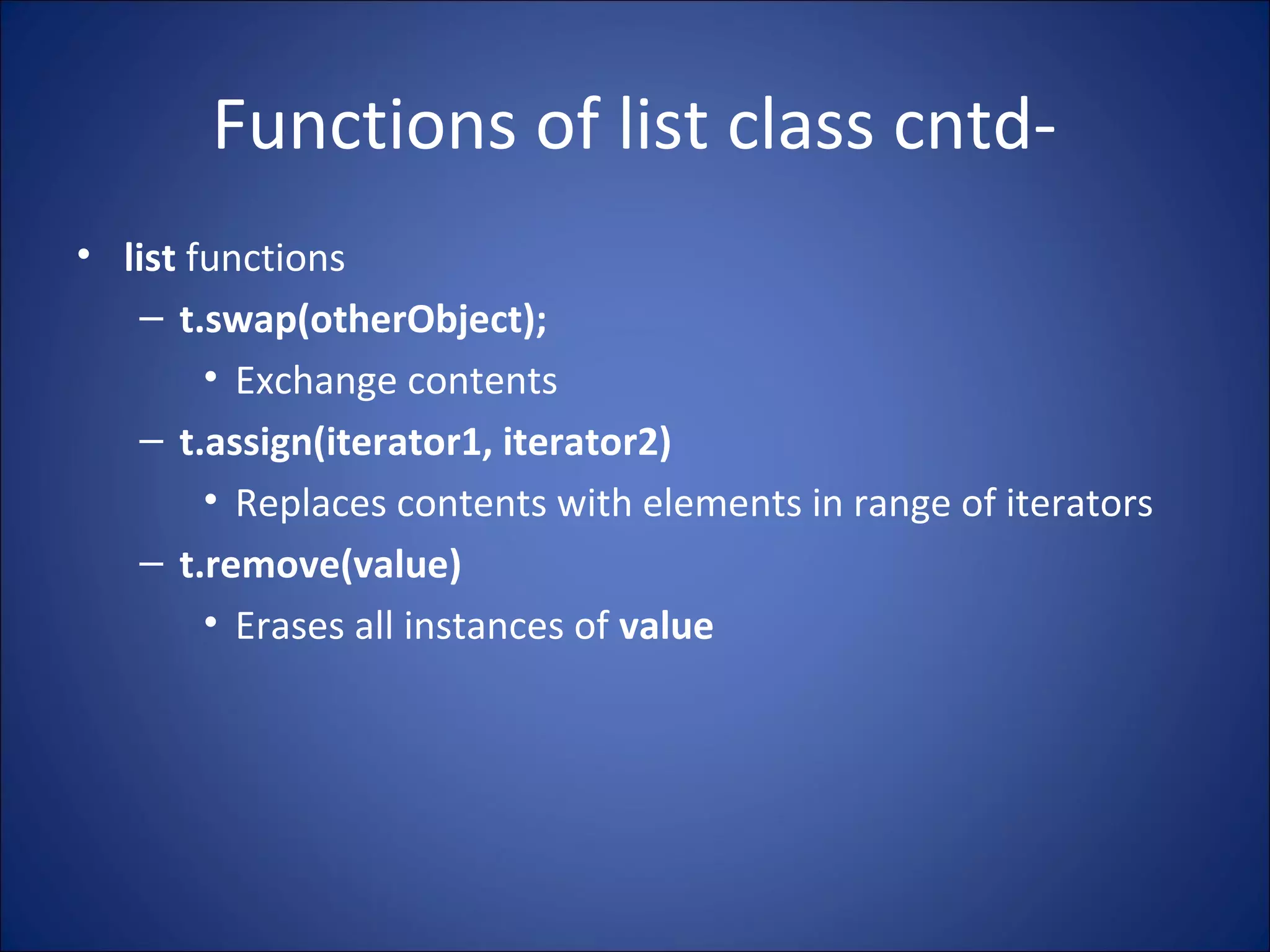 standard template library(STL) in C++ | PPT