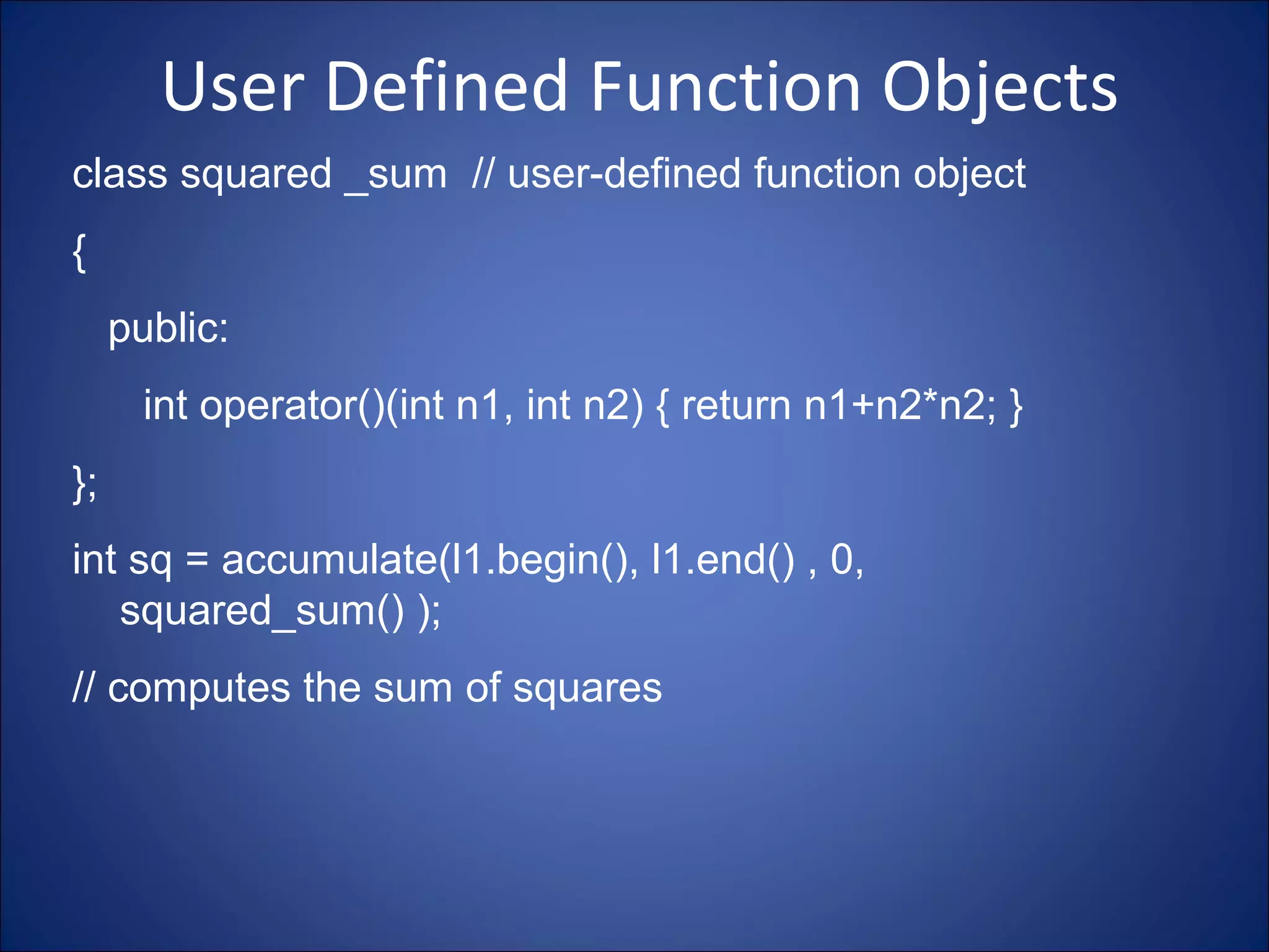 standard template library(STL) in C++ | PPT