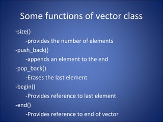 standard template library(STL) in C++ | PPT