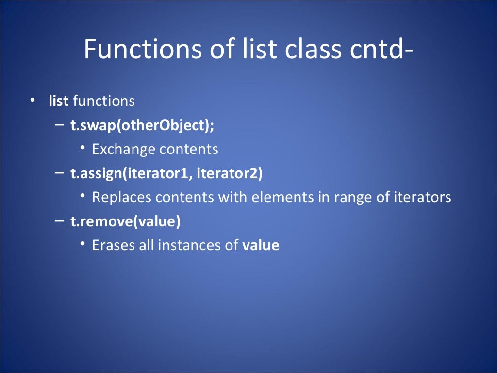 Standard Template Librarystl In C 3187