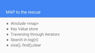 STL - Map, Set, Vector | PPTX | Programming Languages | Computing