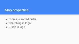 STL - Map, Set, Vector | PPTX | Programming Languages | Computing
