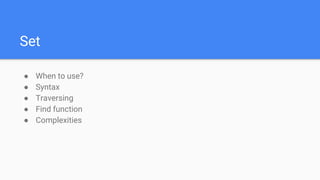 STL - Map, Set, Vector | PPTX | Programming Languages | Computing