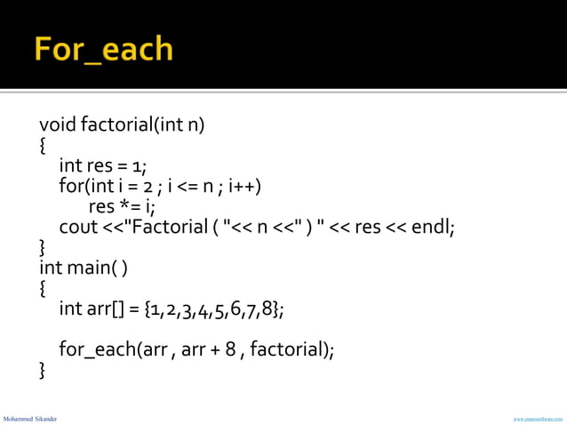Stl Algorithm Basic Types Ppt