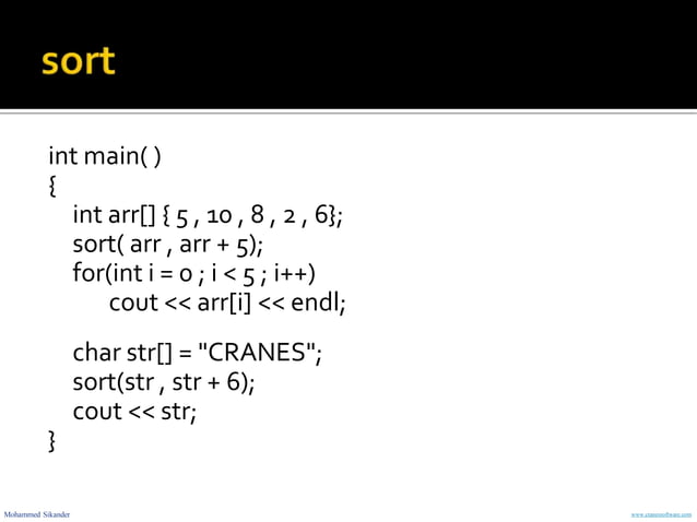 Stl Algorithm Basic Types Ppt