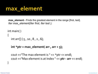 Stl algorithm-Basic types | PPT
