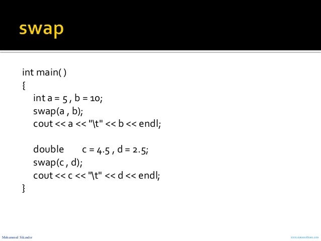 Stl Algorithm Basic Types