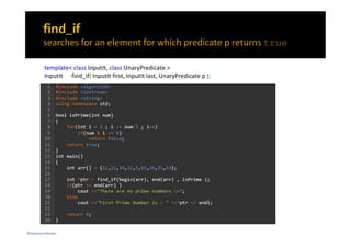 Stl Algorithms in C++ jjjjjjjjjjjjjjjjjj | PDF