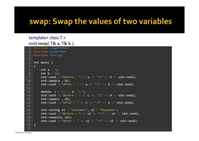 Stl Algorithms in C++ jjjjjjjjjjjjjjjjjj | PPT | Free Download