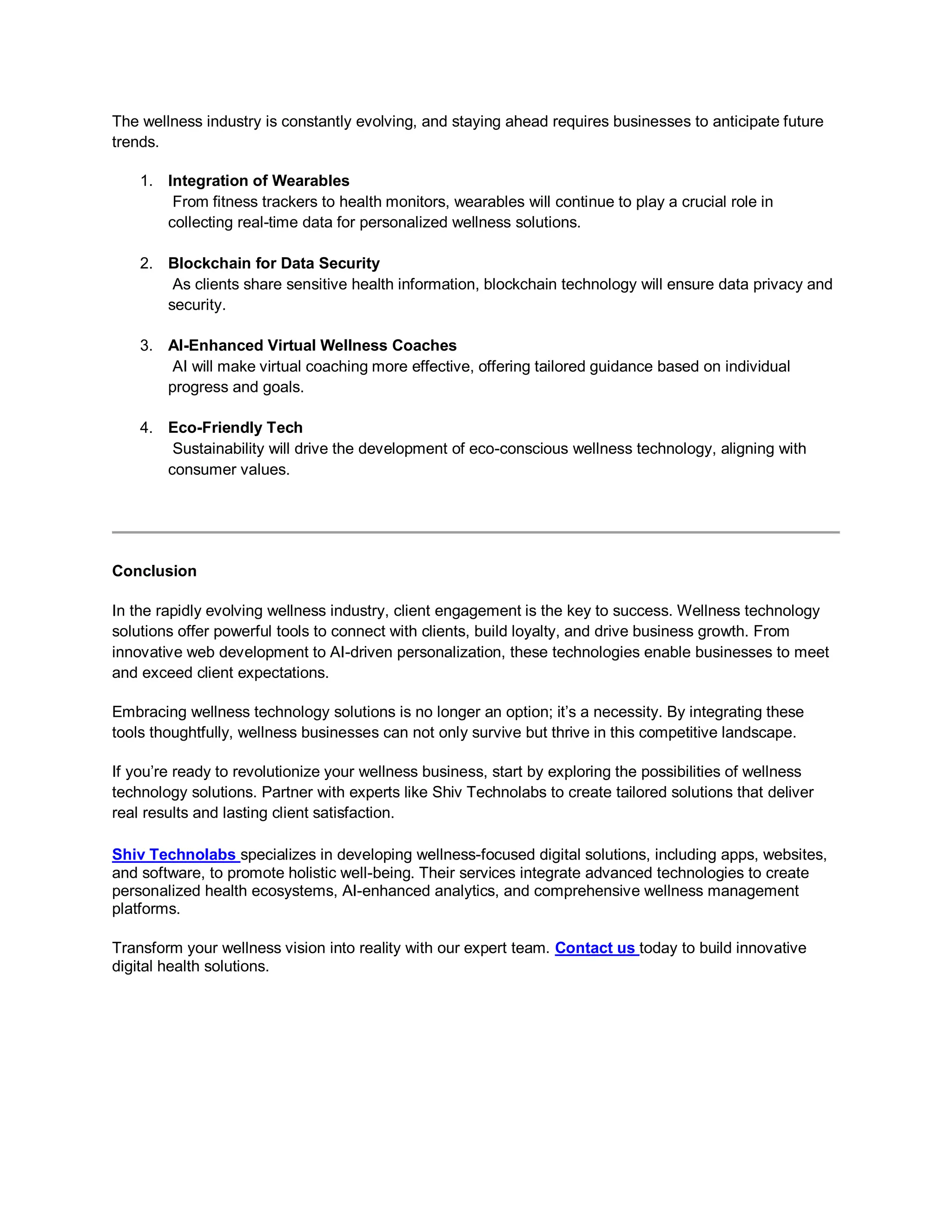 Transform Wellness with Tech: Boost Engagement | PDF