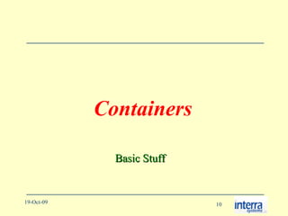 Stl Containers | PPT | Free Download