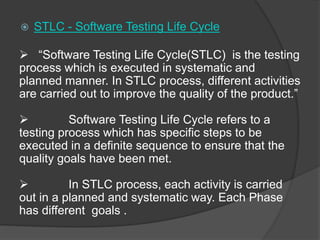 Stlc ppt | PPTX