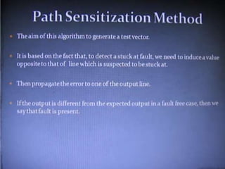 Fault Detection Methods in Sequential System | PPTX