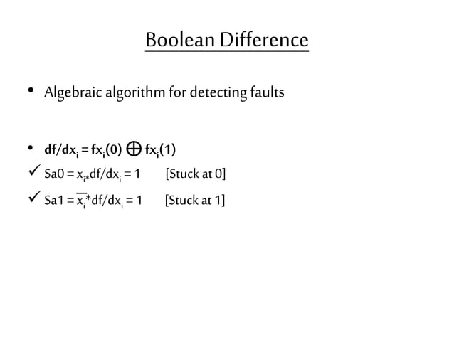 Fault Detection Methods in Sequential System | PPTX