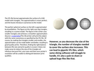 STL Format: 3D Printing & Modeling Standard" | PPTX