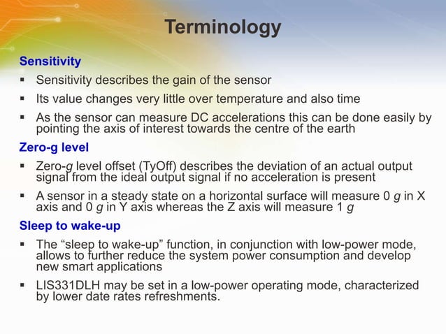 An Overview Study on MEMS digital output motion sensor: LIS331DLH | PPT | Operating Systems ...