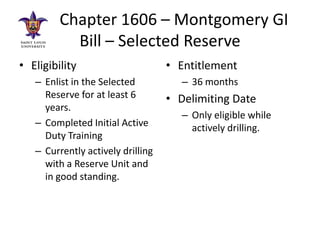 St Louis University-GI Bill Basic Training | PPT