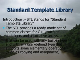 Stl (standard template library) | PPT