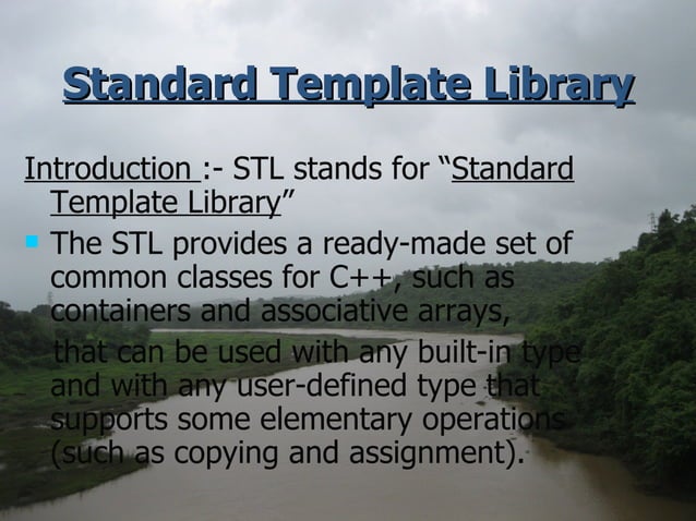 Stl (standard template library) | PPT
