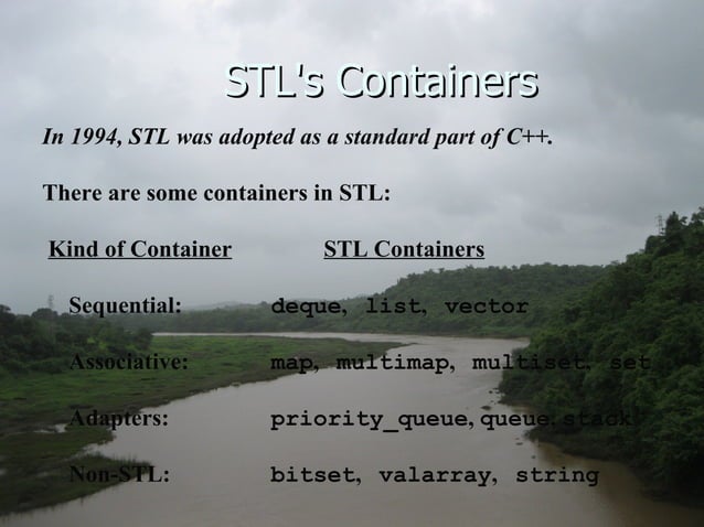 Stl (standard template library) | PPT