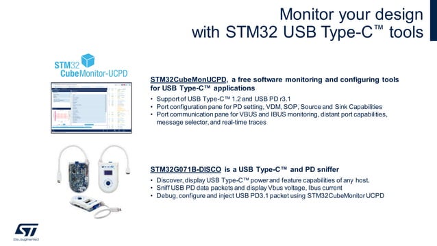 stm32-usb-c-pd-solutions-presentation.pdf | Operating Systems | Computer Software and Applications