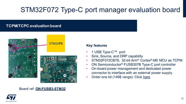 stm32-usb-c-pd-solutions-presentation.pdf | Operating Systems | Computer Software and Applications