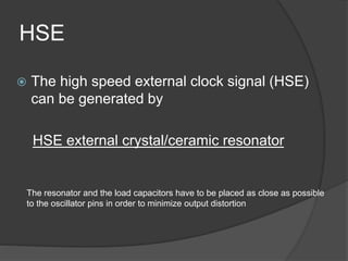 Stm32f303 rest and Clock contol | PPT