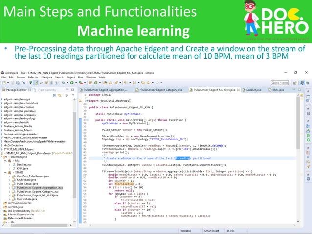 Machine Learning and Apache Edgent with STM32F401 to Firebase | PPTX