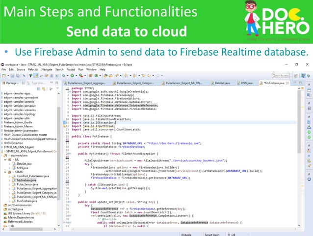 Machine Learning and Apache Edgent with STM32F401 to Firebase | PPTX