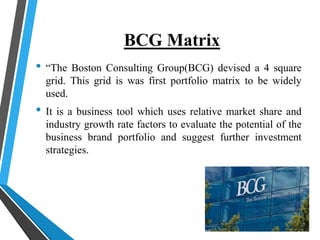 BCG matrix | PPTX