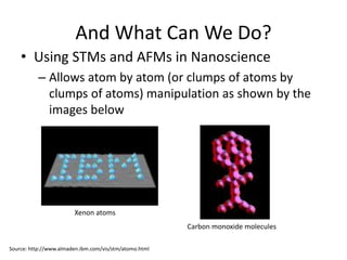 Scanning Tunneling Microscope and Atomic Tunneling Microscope | PPTX